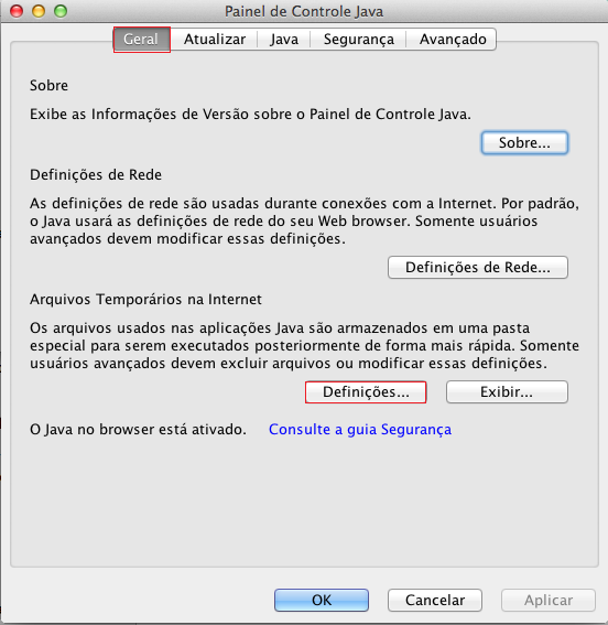 Configuração do Java